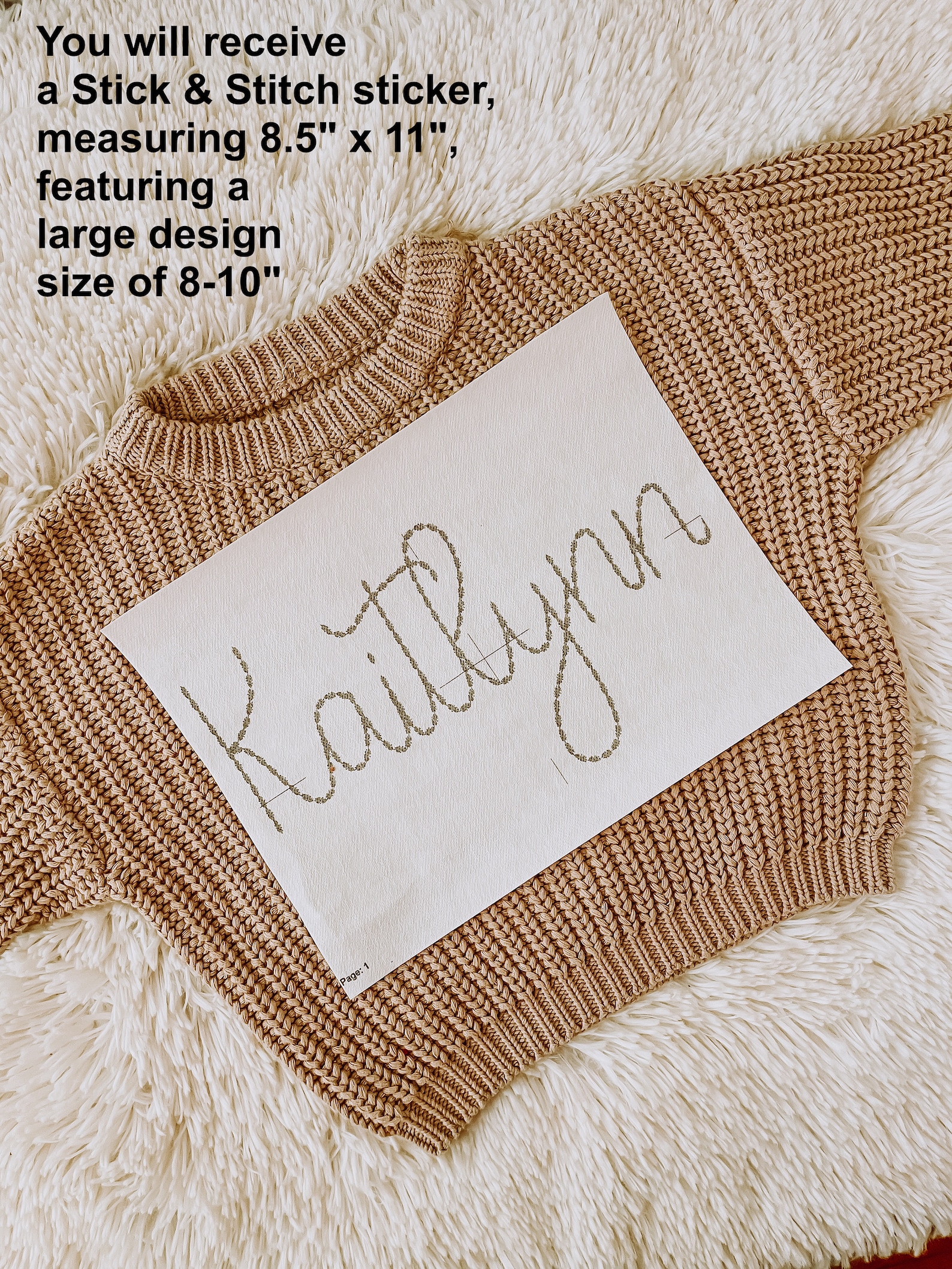 Stick and Stitch DIY Name Sweater Embroidered Name Sweater Stick and Stitch Name Hand Embroidery ...