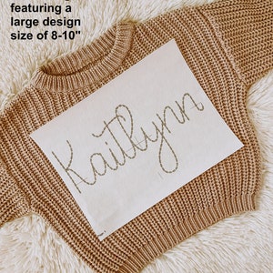 Stick and Stitch DIY Name Sweater Embroidered Name Sweater Stick and ...