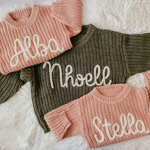 Stick and Stitch DIY Name Sweater Embroidered Name Sweater Stick and ...
