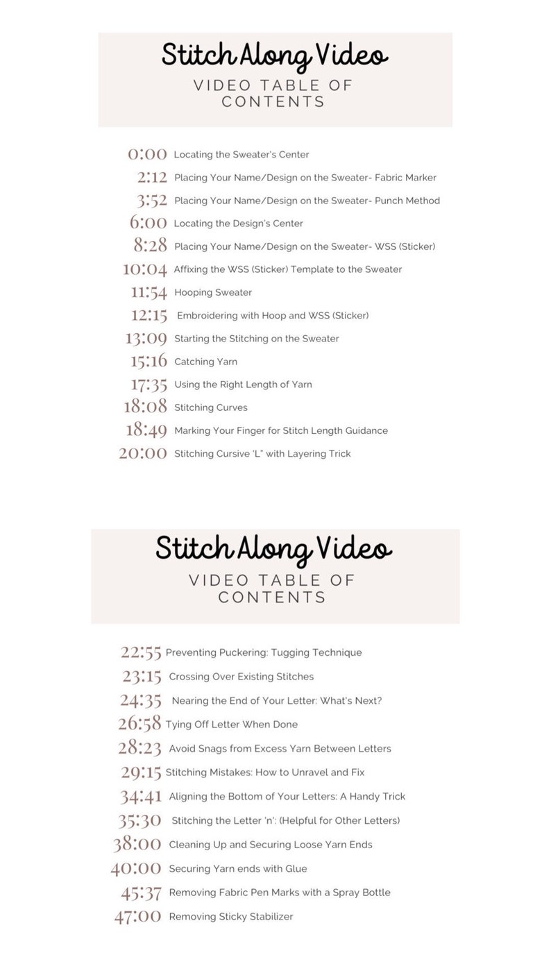 DIY Name Sweater Kit Embroidered Name Chunky Sweater Tutorial Stick and ...