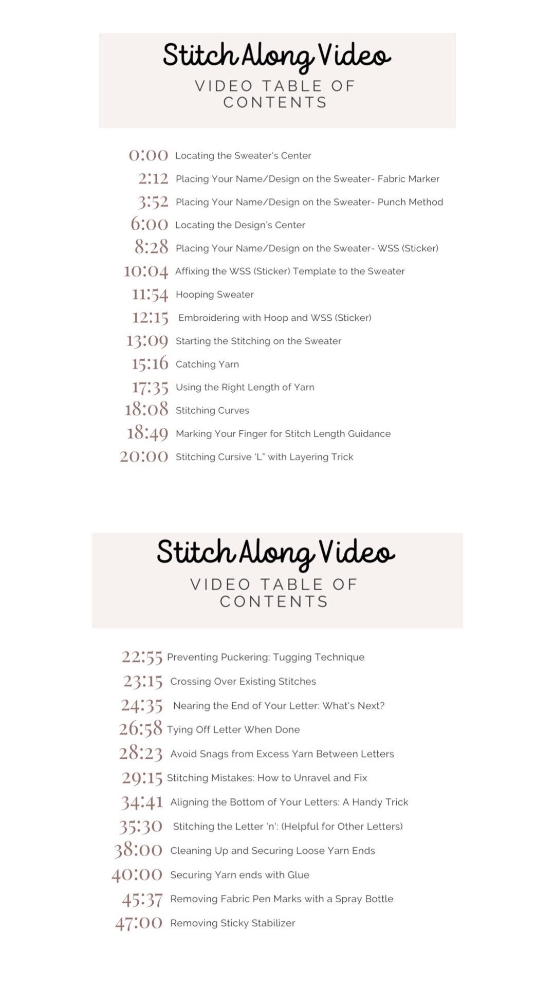 DIY Name Sweater Kit Embroidered Name Chunky Sweater Tutorial Stick and ...