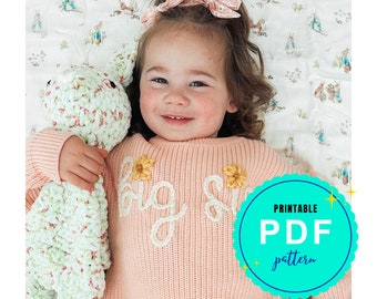 Stick and Stitch DIY Name Sweater Embroidered Name Sweater Stick and Stitch Name Hand Embroidery ...