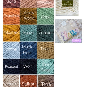 DIY Name Sweater Kit Embroidered Name Chunky Sweater Tutorial Stick and ...