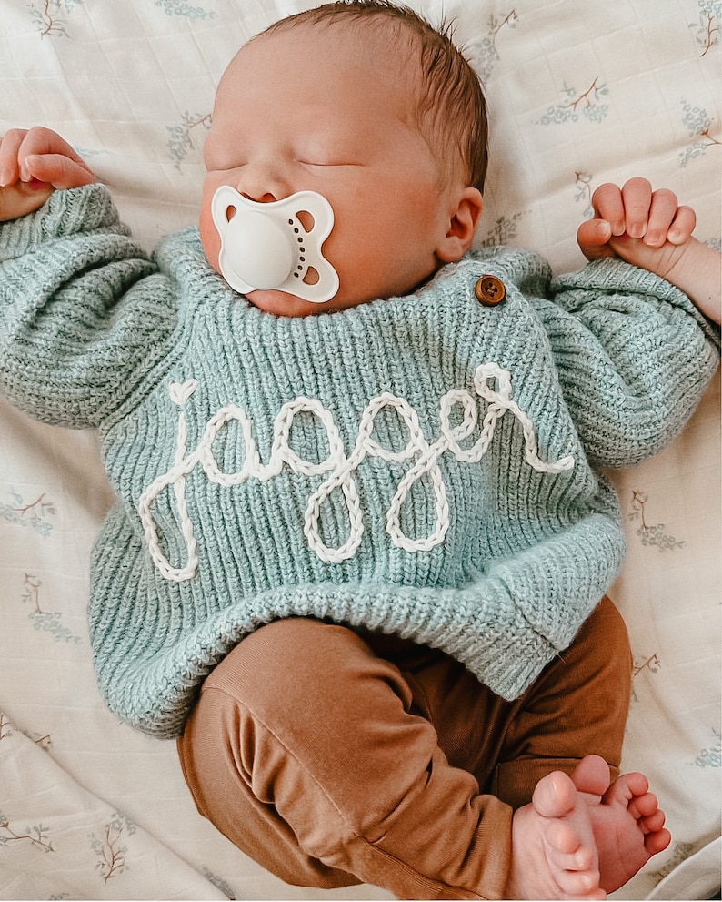 Stick and Stitch DIY Name Sweater Embroidered Name Sweater Stick and ...