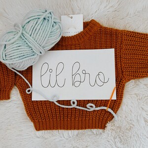 PDF Stick and Stitch DIY Big Bro Embroidered Sweater Lil Sis Stick and Stitch Name Hand ...