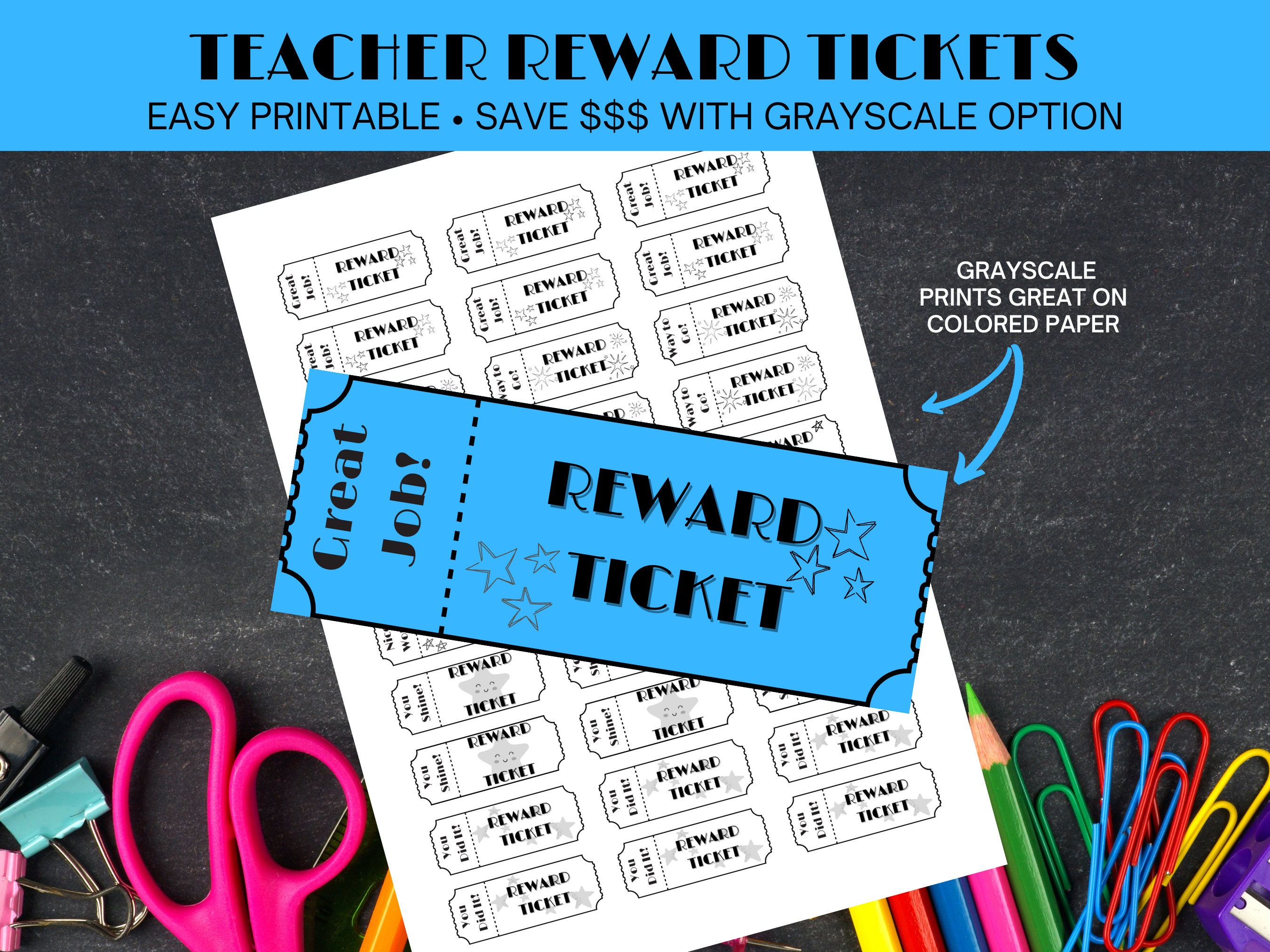 Positive Student Reward Tickets/coupons, Printable, Instant Digital ...