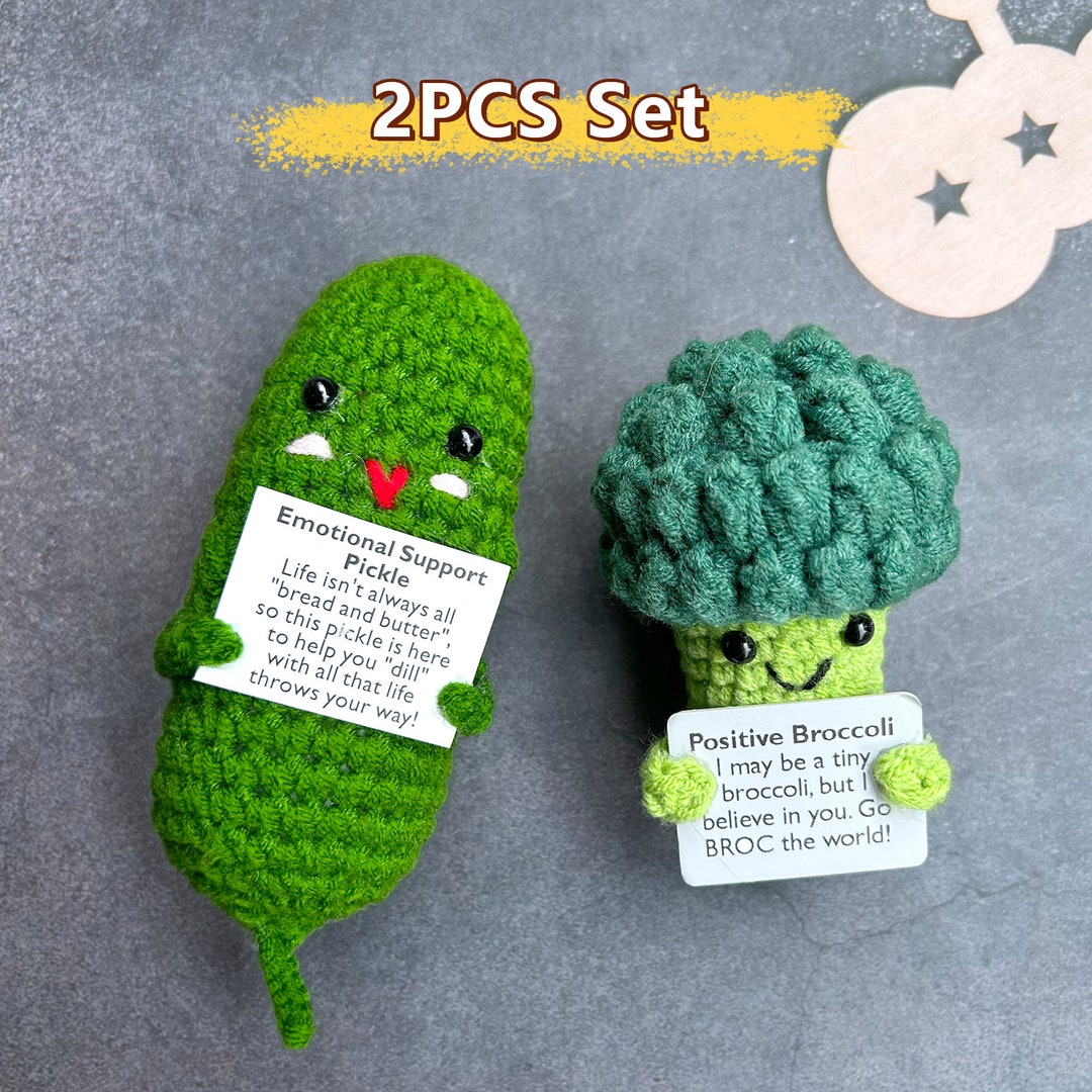 Emotional Support Pickle and Positive Broccoli valentine's Day Gift ...