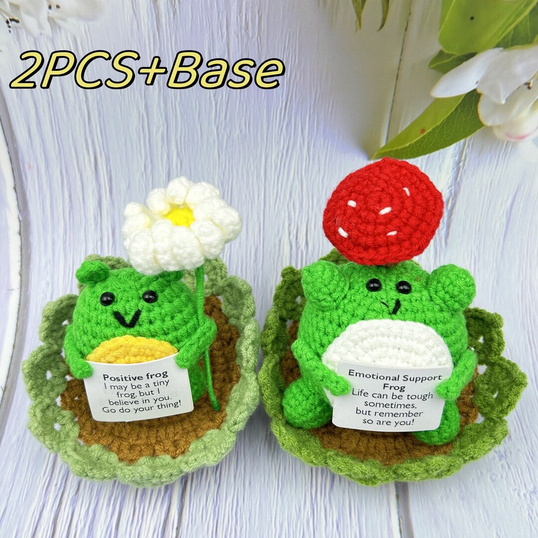 Creative Self-made Frogs on Lotus Leavefrog Plush Amigurumi PATTERN ...
