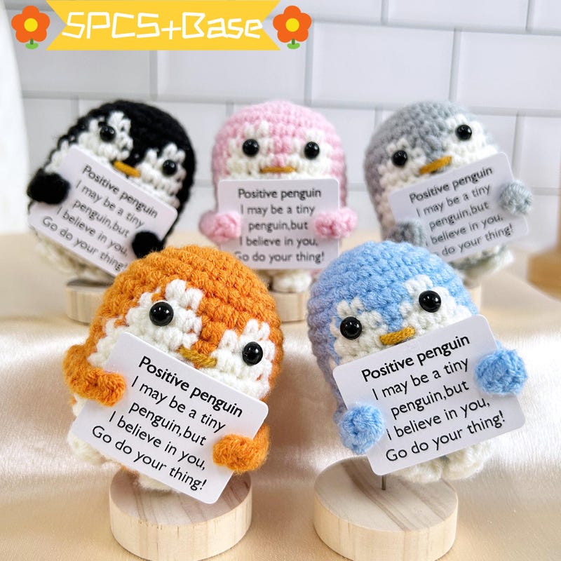 Positive Crochet Animals - Etsy