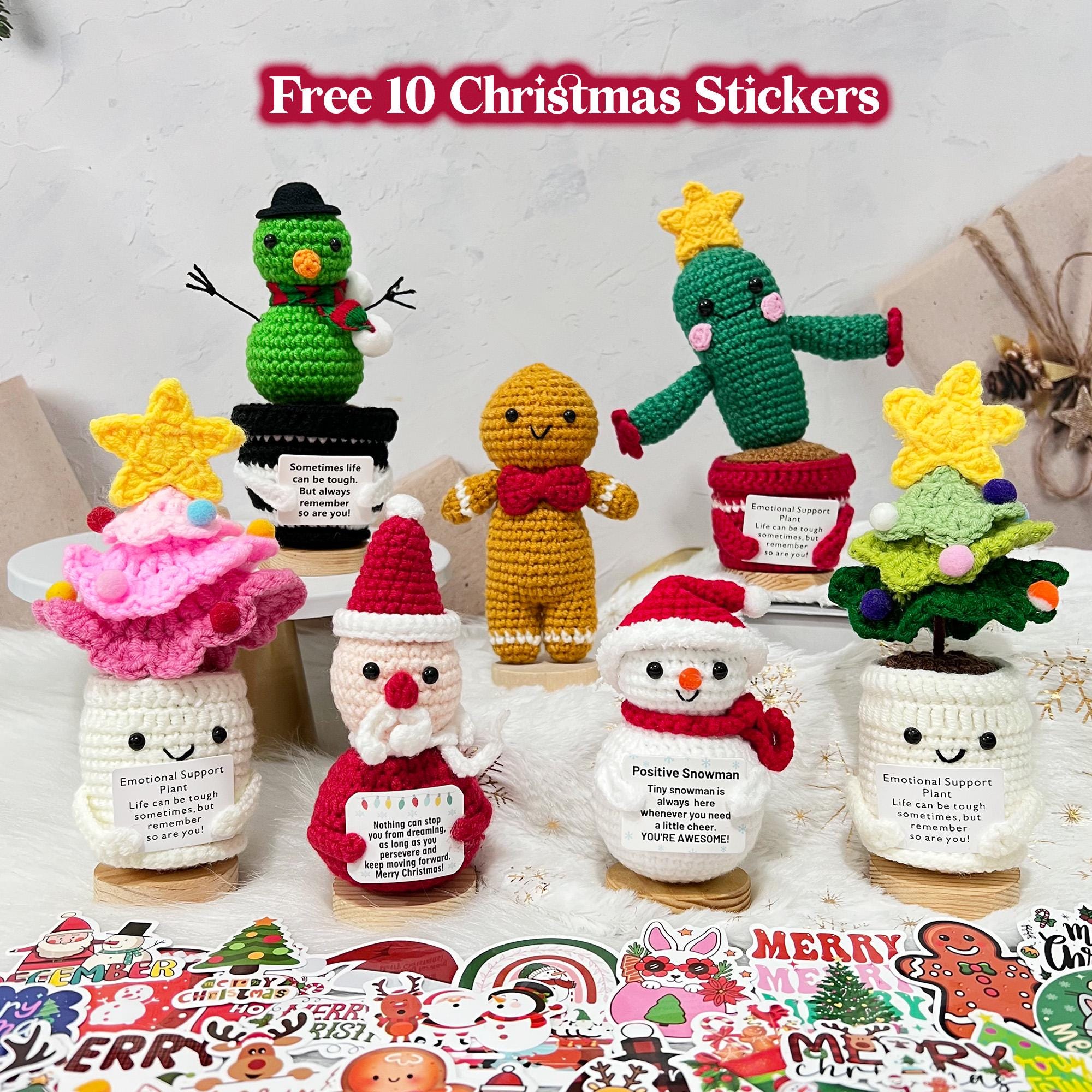 Christmas Crochet Ornaments-santa Claus,christmas Tree,snowman ...