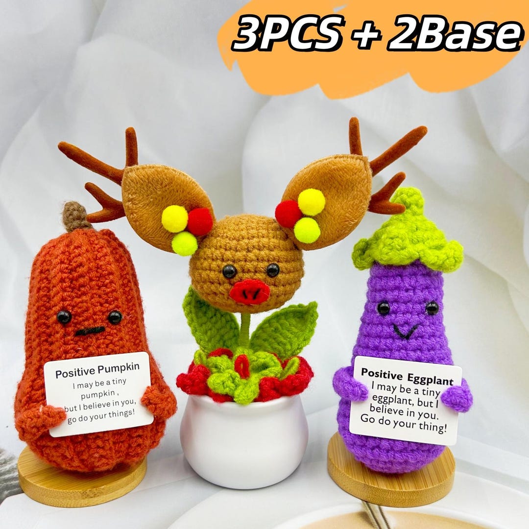 Positive Eggplant and Positive Pumpkin and Elk Plant - Cute Desk ...