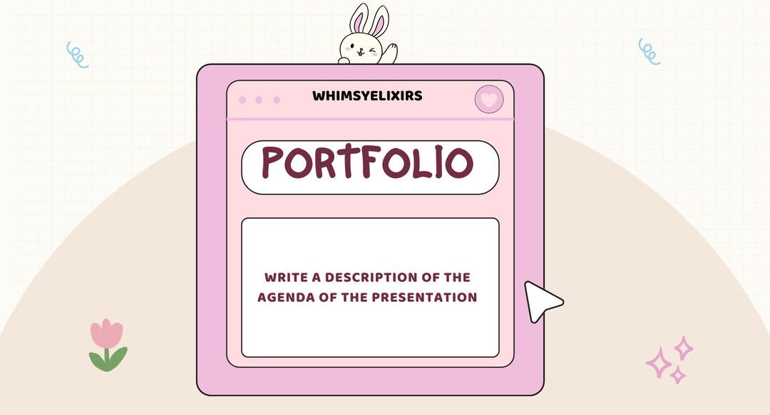 Pastel Portfolio Slide Presentation, Resume Presentation, Cute ...