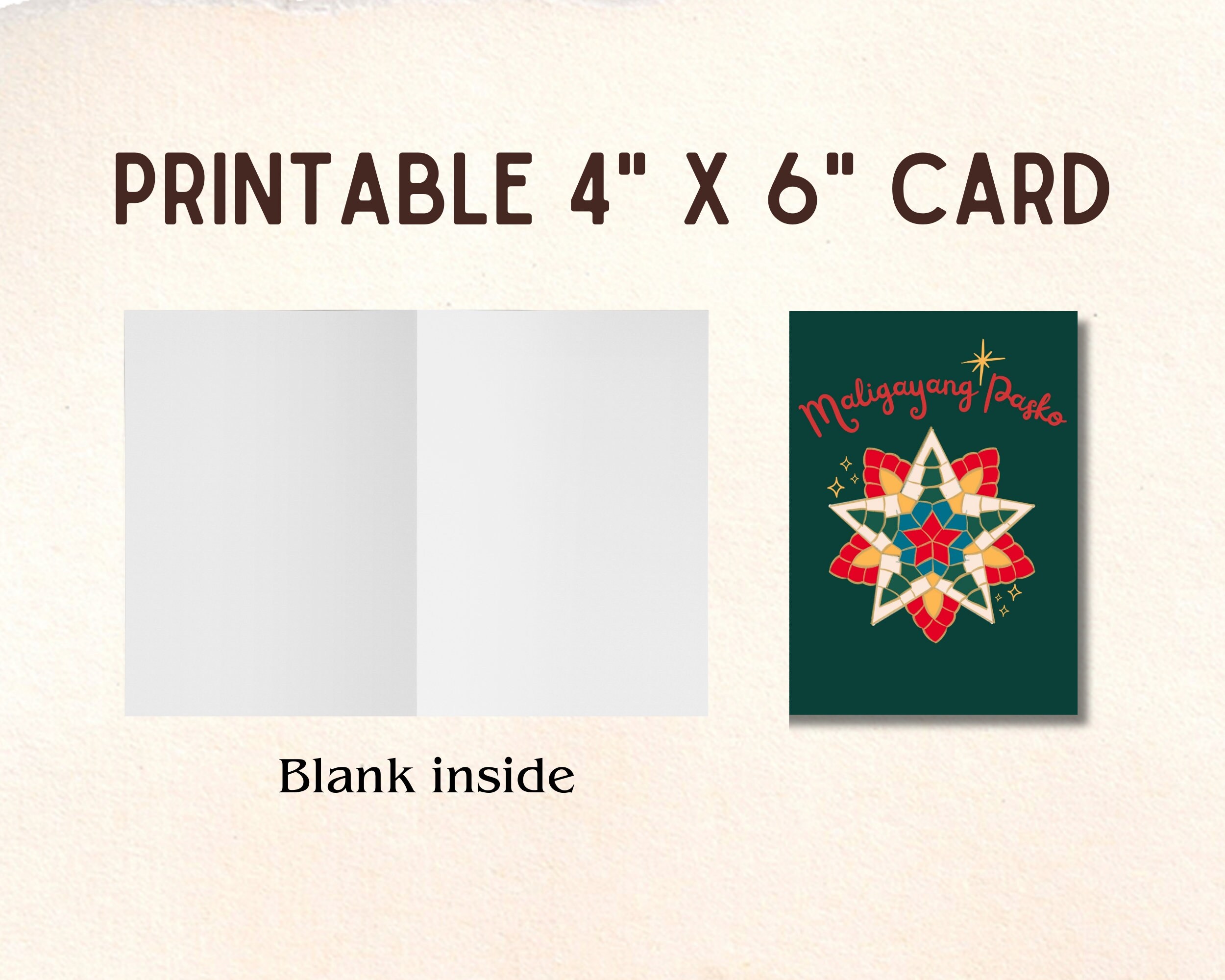 Printable Greeting Cards - Christmas Card - Filipino Christmas Card ...