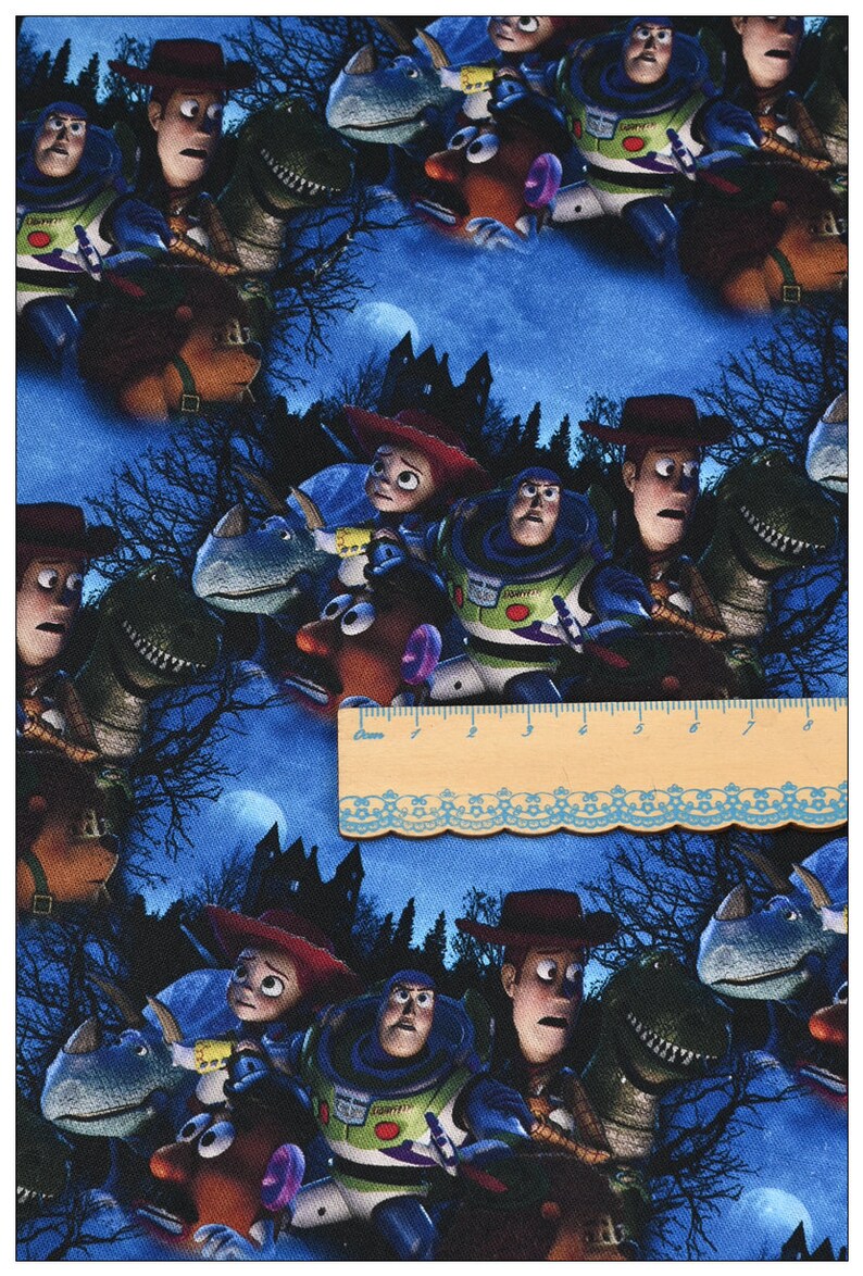Toy Story Fabric, Buzz Lightyear Fabric, Woody Fabric, Cartoon Fabric ...