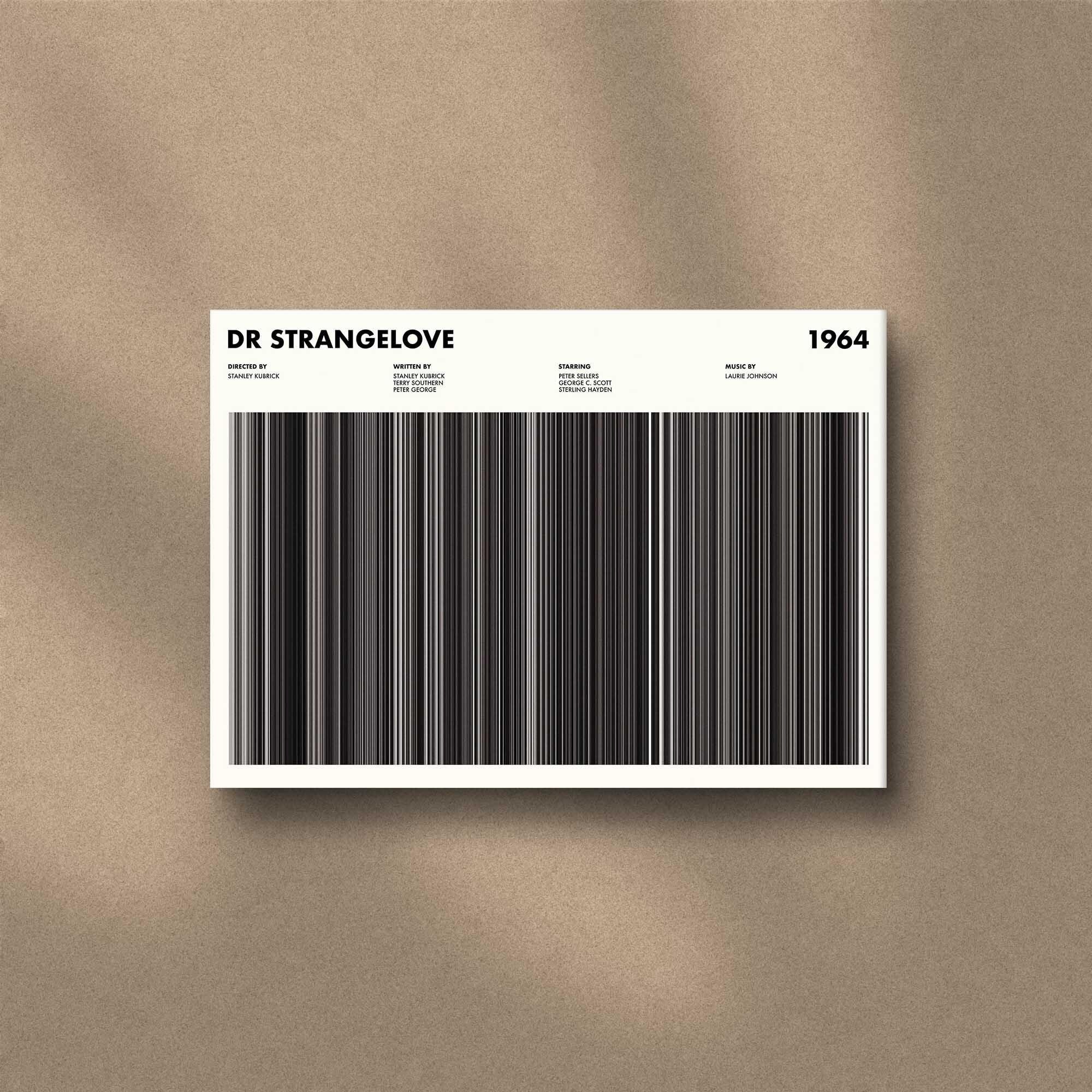 Dr. Strangelove 1964 Movie Barcode Poster Movie Print - Etsy