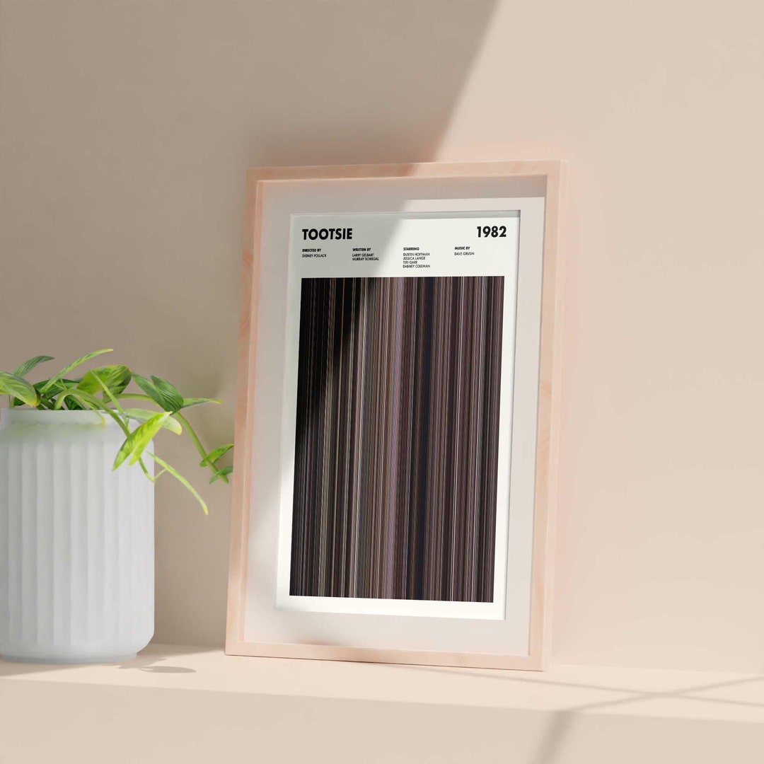 Tootsie 1982 Movie Barcode Poster Tootsie Movie Print - Etsy