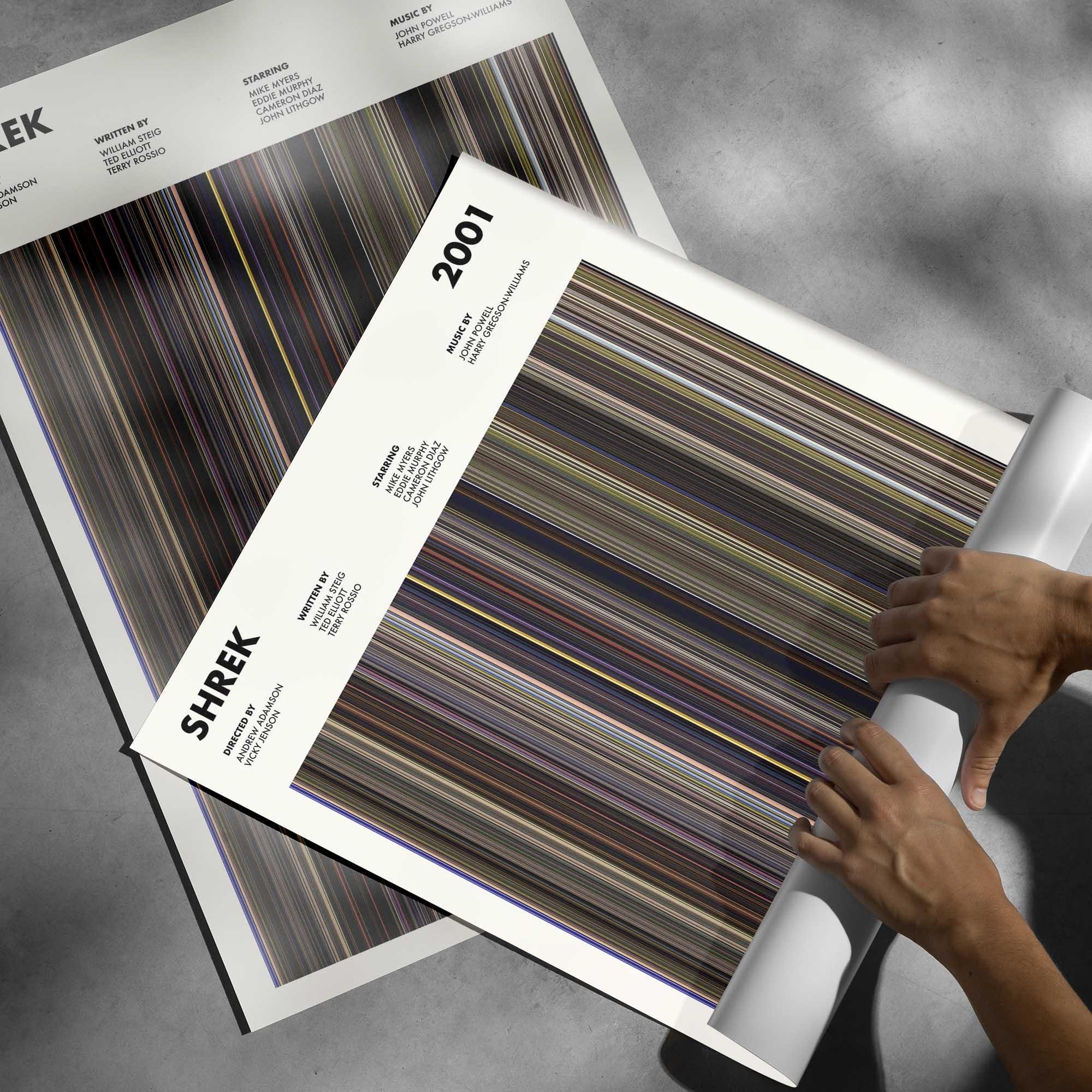 Shrek 2001 Movie Barcode Poster Shrek Movie Print Vintage - Etsy