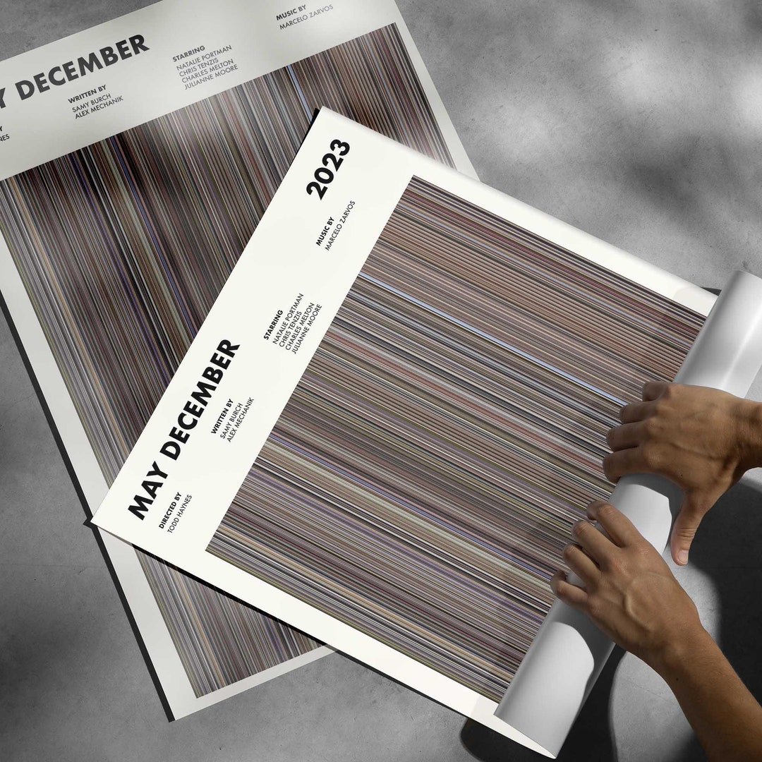May December 2023 Movie Barcode Poster May December Movie - Etsy