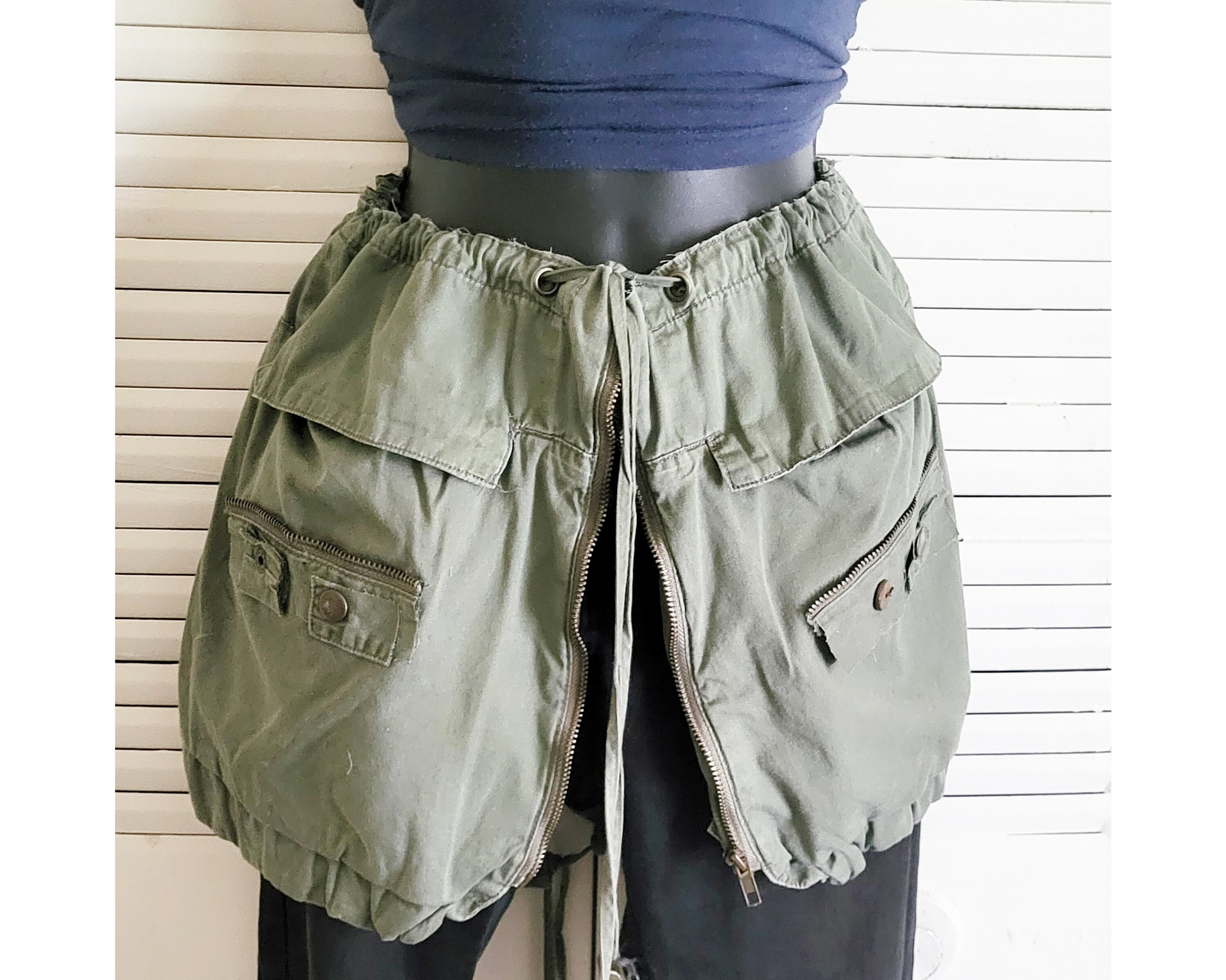 Upcycle Frayed Modesty Denim Bottom, Cover up Skirt,pair With Jeans or ...