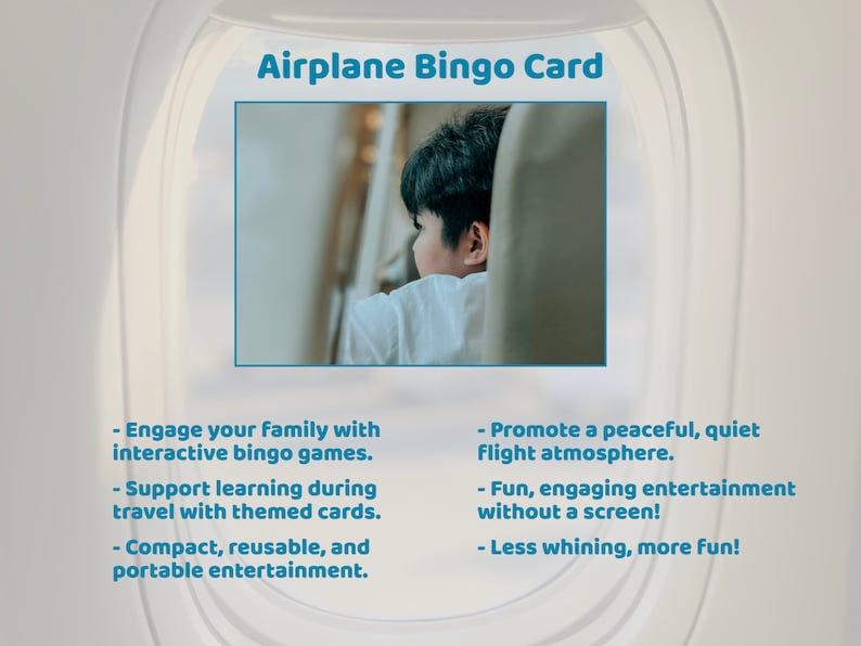 Airplane Bingo Cards - Etsy
