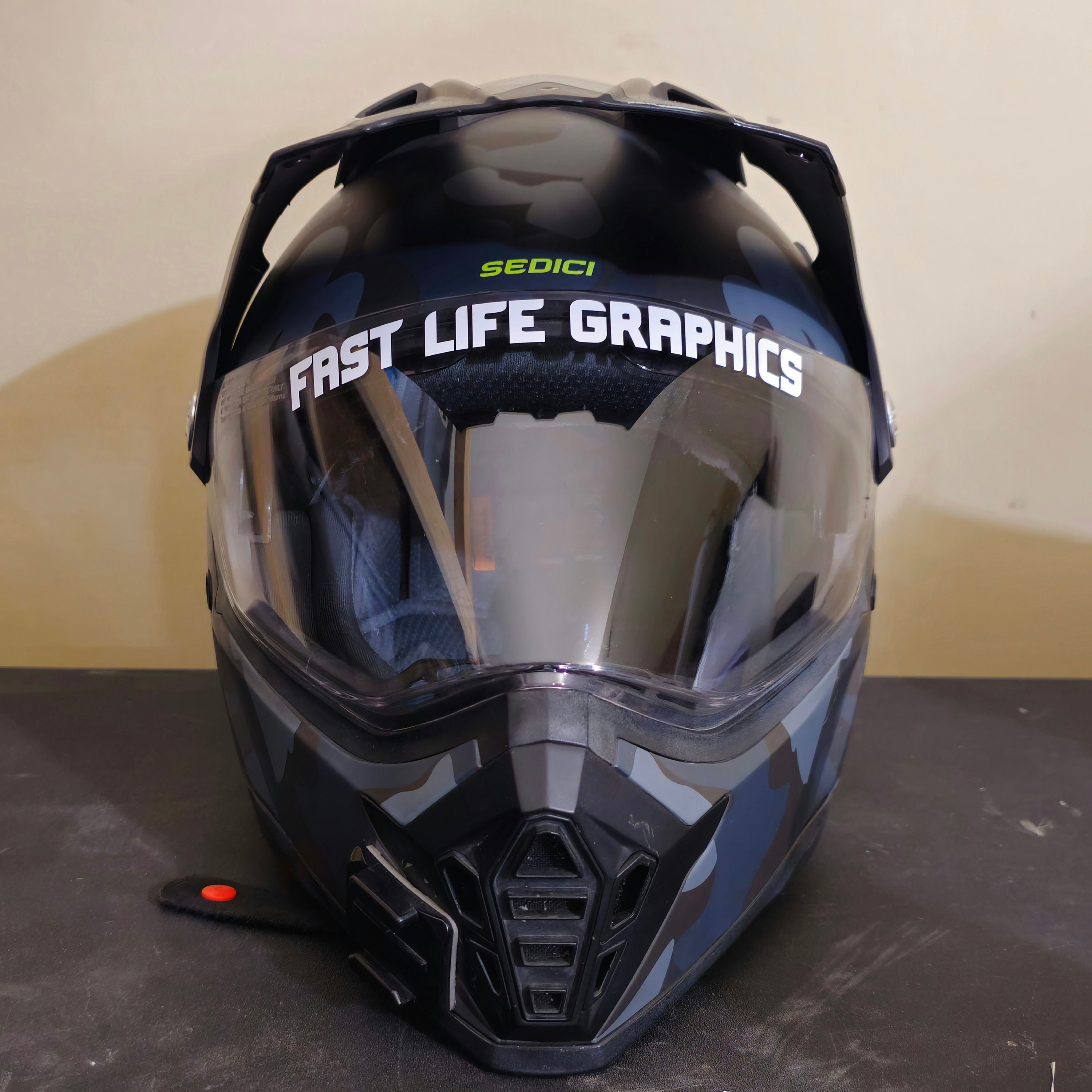 Custom Helmet Visor Decals 2-pack - Etsy