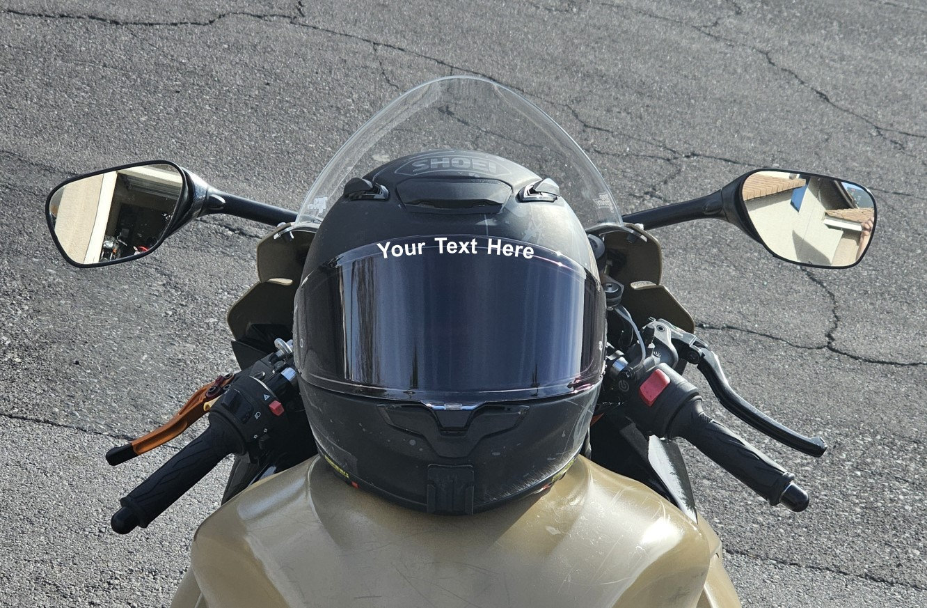 Custom Helmet Visor Decals (2-pack) - Etsy