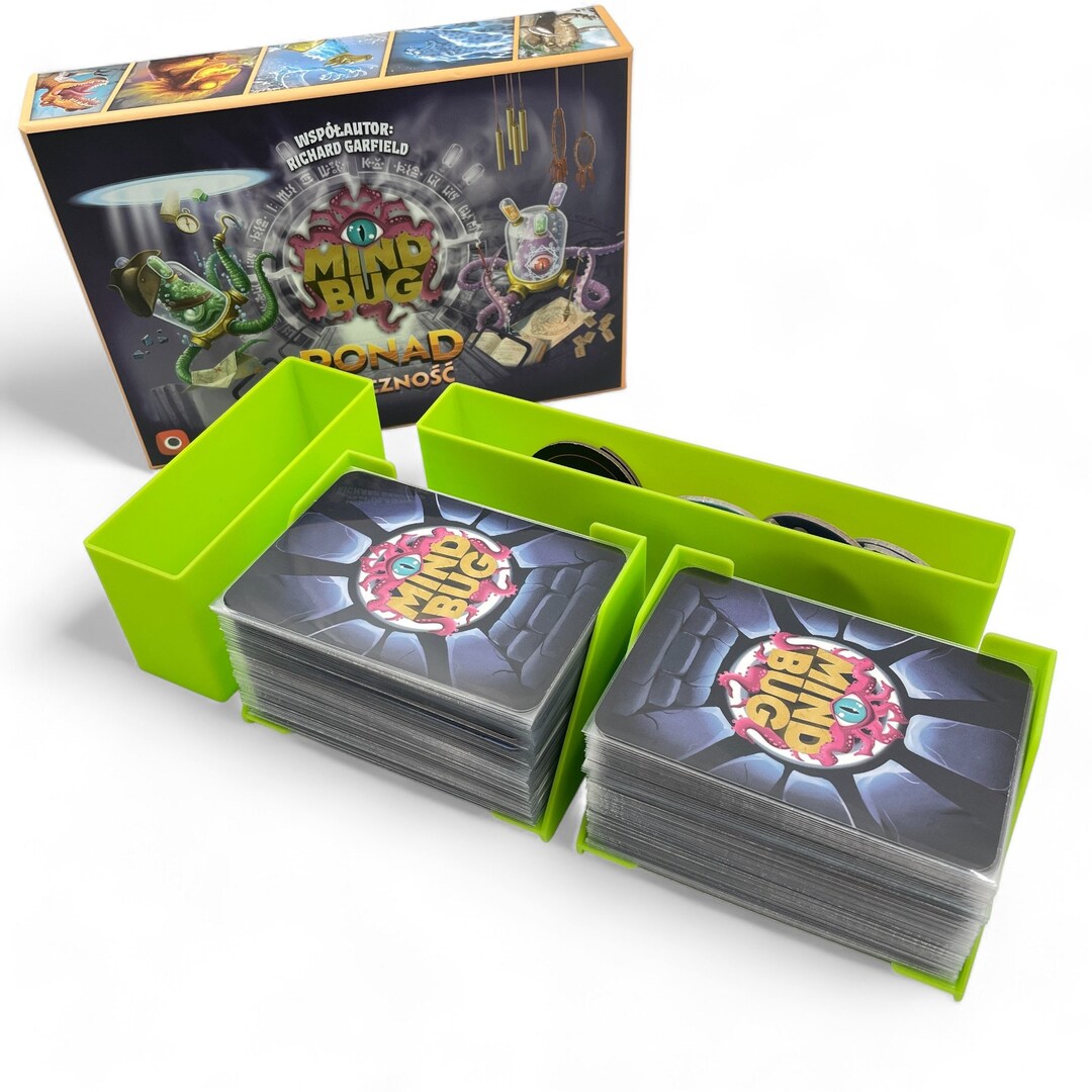 Mindbug Insert for 3 Decks 3 Deck Mindbug Organizer 3 Deck Mindbug Storage Solution Card Holder ...