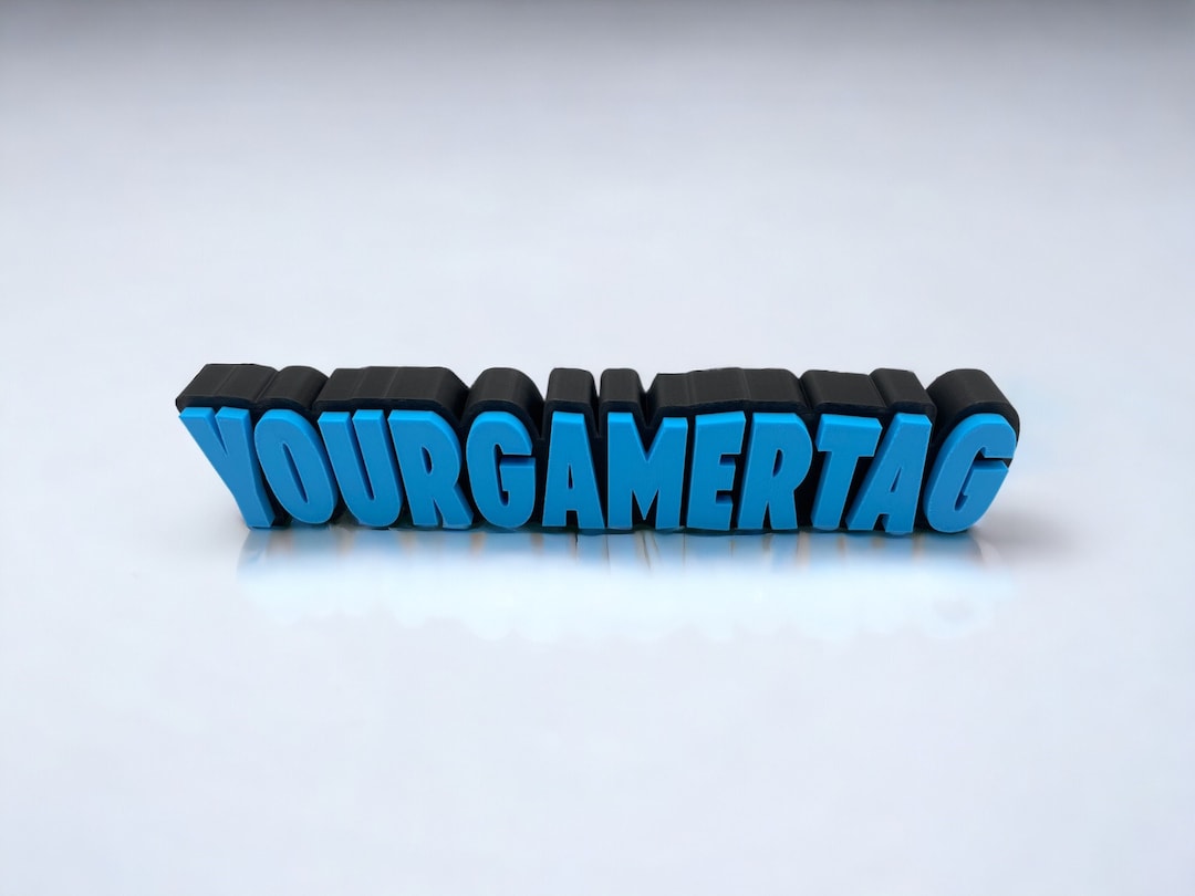 Battle Royal Gamertag Nameplate | Video Game Name Plate | Streaming ...