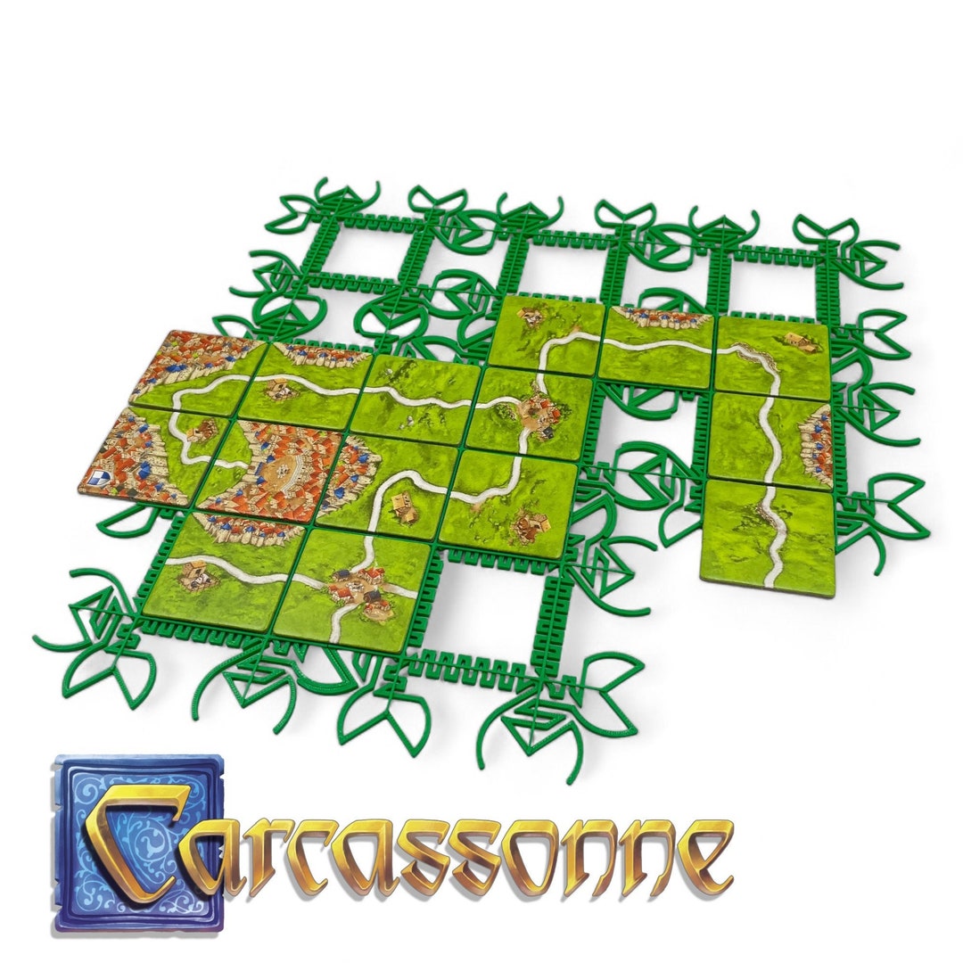 Set of 20 Carcassonne Map Tile Holder | Carcassonne Tile Grid ...