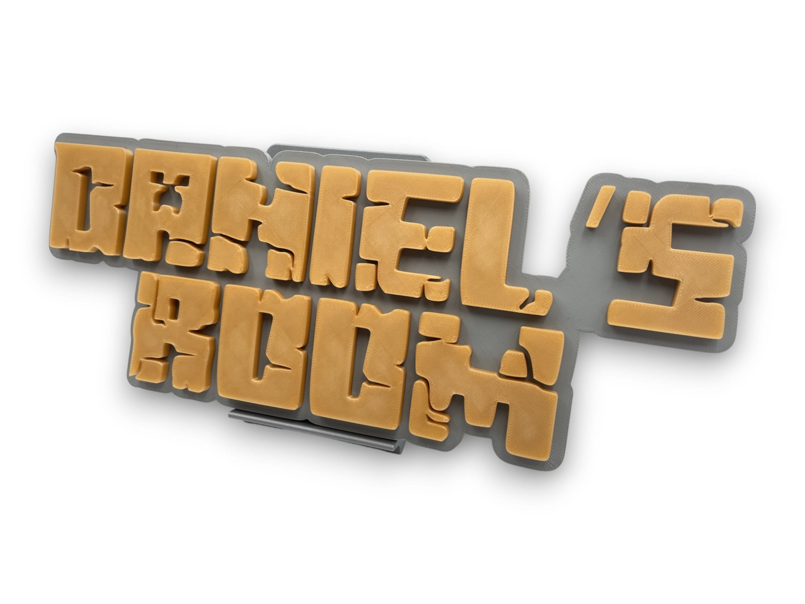 Minecraft Wall Mounted Nameplate Minecraft Inspired Nametag 3D Wall Art ...