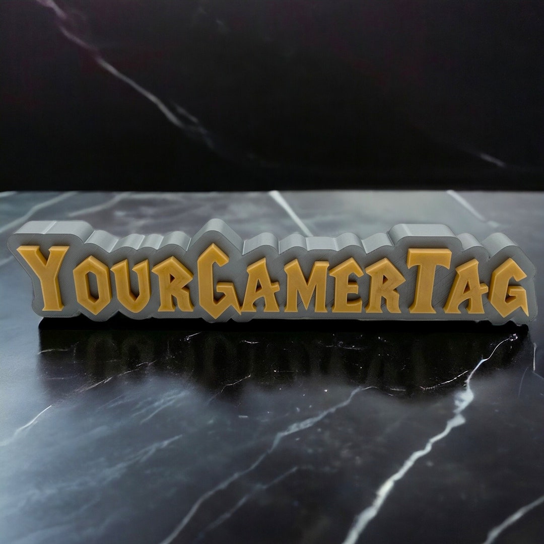 World of Warcraft Gamertag Nameplate | Wow Name Block | Video Game Name ...