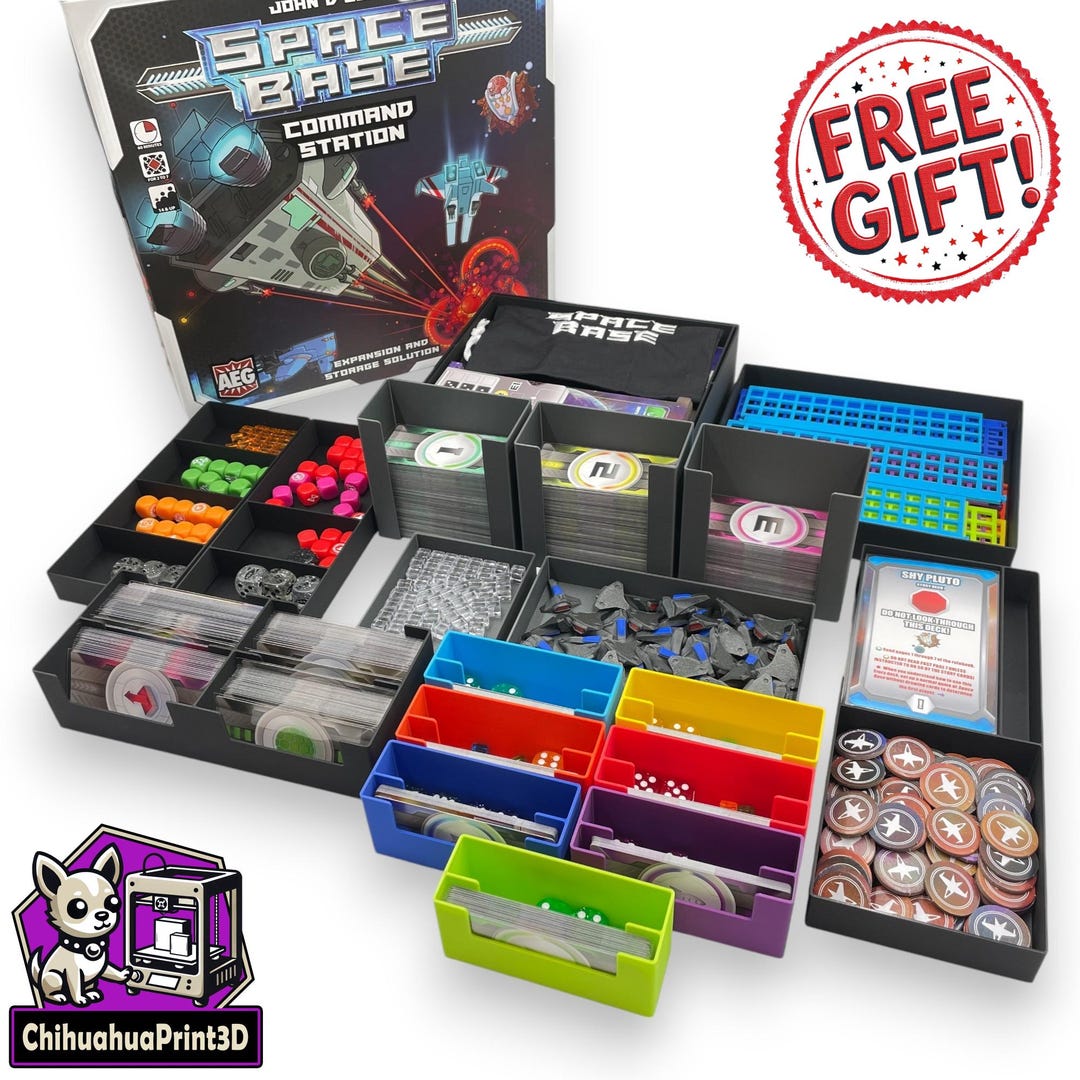 Space Base Command Station Insert + Expansions | Space Base Genesis Ready | Space Base Storage ...