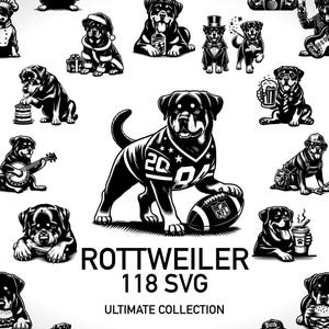 Rottweiler SVG Rottie Dog SVG Rottweiler Lover Rottweiler Dad ...