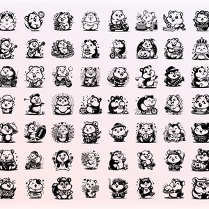 Hamster SVG Sticker SVG Kawaii SVG Hamster Mama Svg Hamster Dad Svg ...