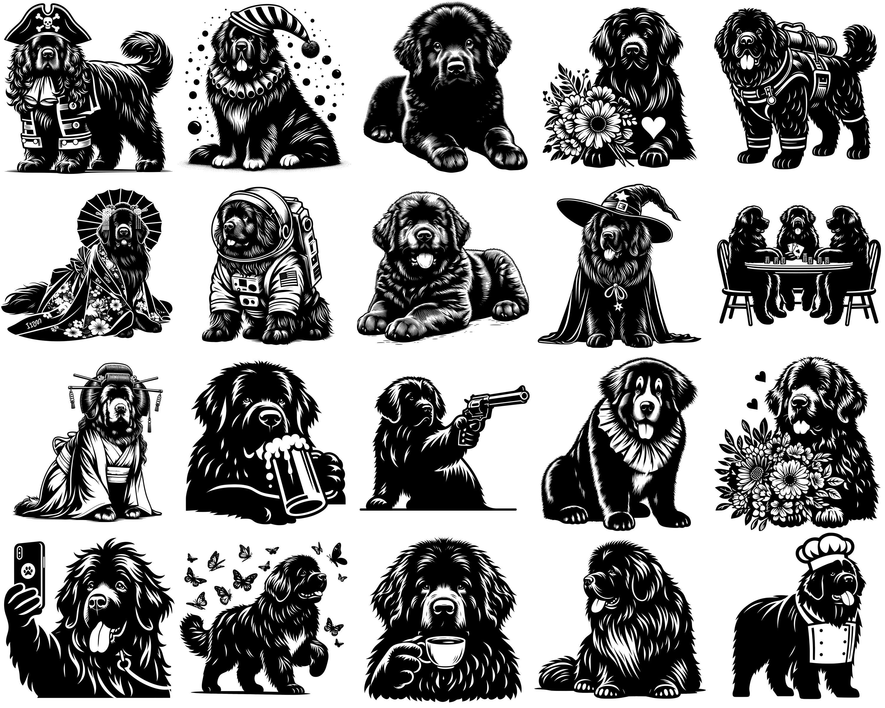 Newfoundland SVG Dog Giant Newfie Mom Dad SVG Gifts Dog Lover Gift SVG ...