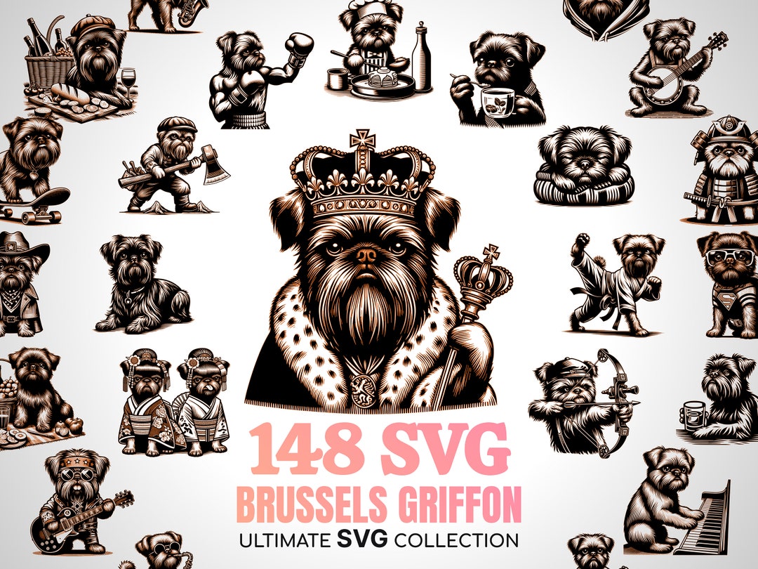 Brussels Griffon SVG Dog Mom Gift Brussels Griffon Art Dog Lover ...
