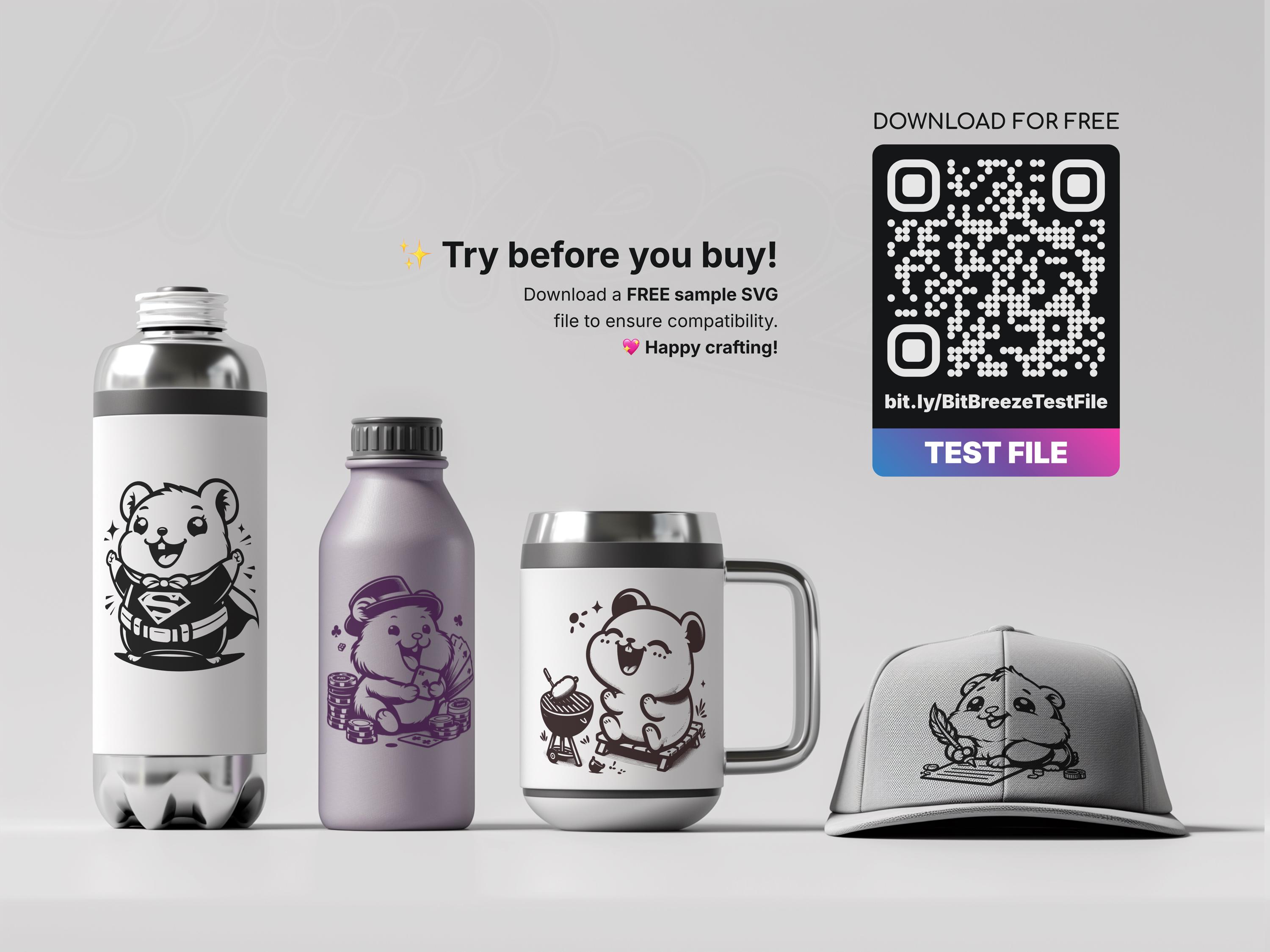 Hamster SVG Sticker SVG Kawaii SVG Hamster Mama Svg Hamster Dad Svg ...