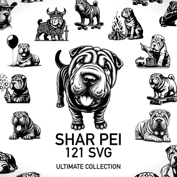 Shar Pei Silhouette - Etsy