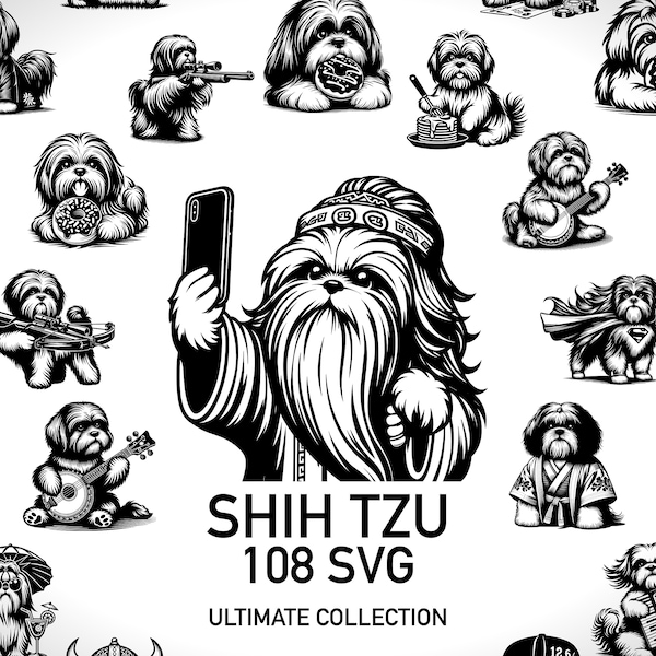 Shih Tzu Stickers - Etsy
