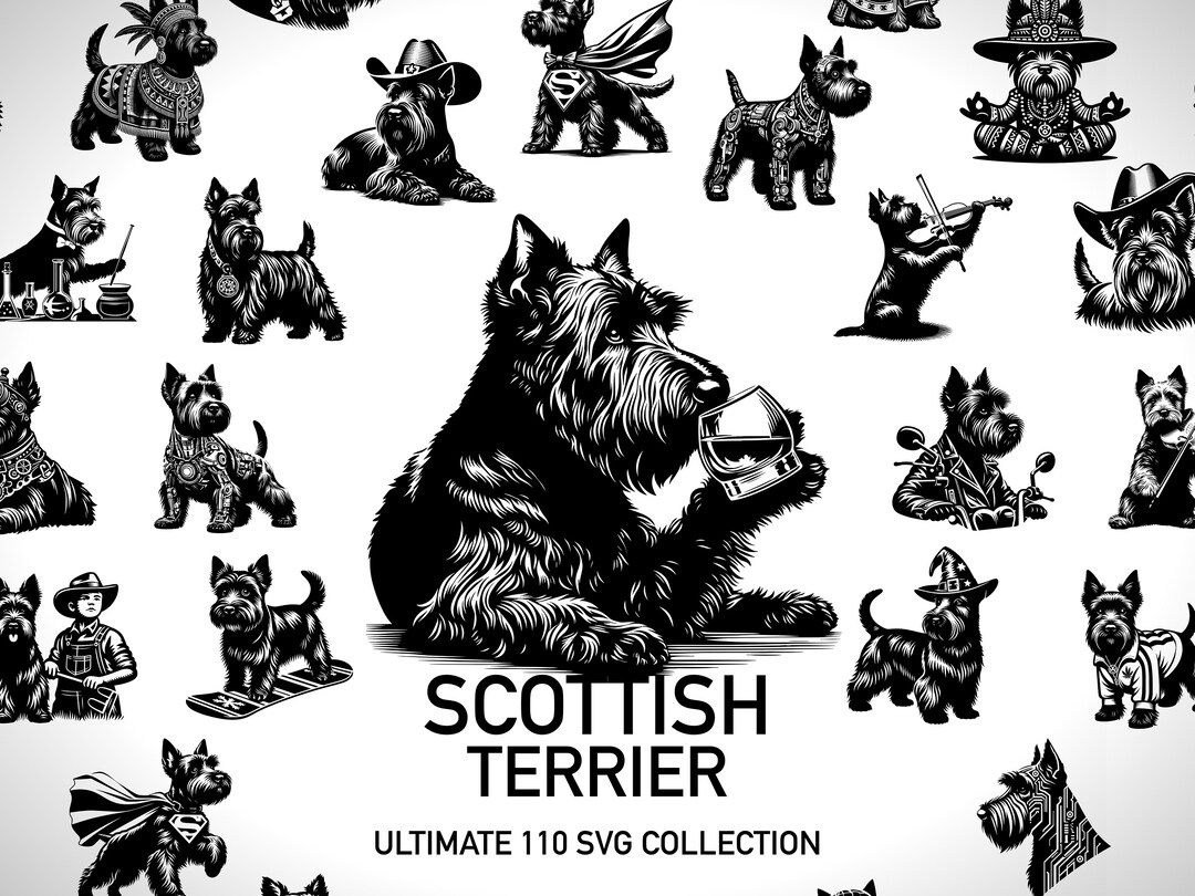 Scottish Terrier SVG Files for Cricut Dog Lover Gift Svg Scottish ...