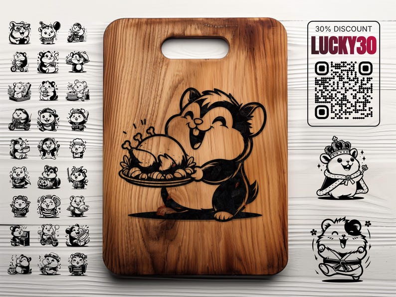 Hamster SVG Sticker SVG Kawaii SVG Hamster Mama Svg Hamster Dad Svg ...