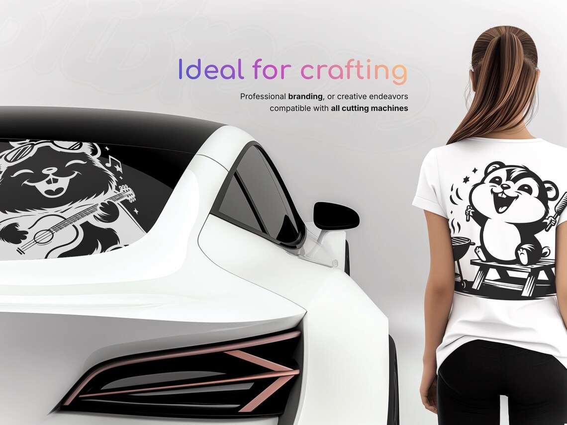 Hamster SVG Sticker SVG Kawaii SVG Hamster Mama Svg Hamster Dad Svg ...