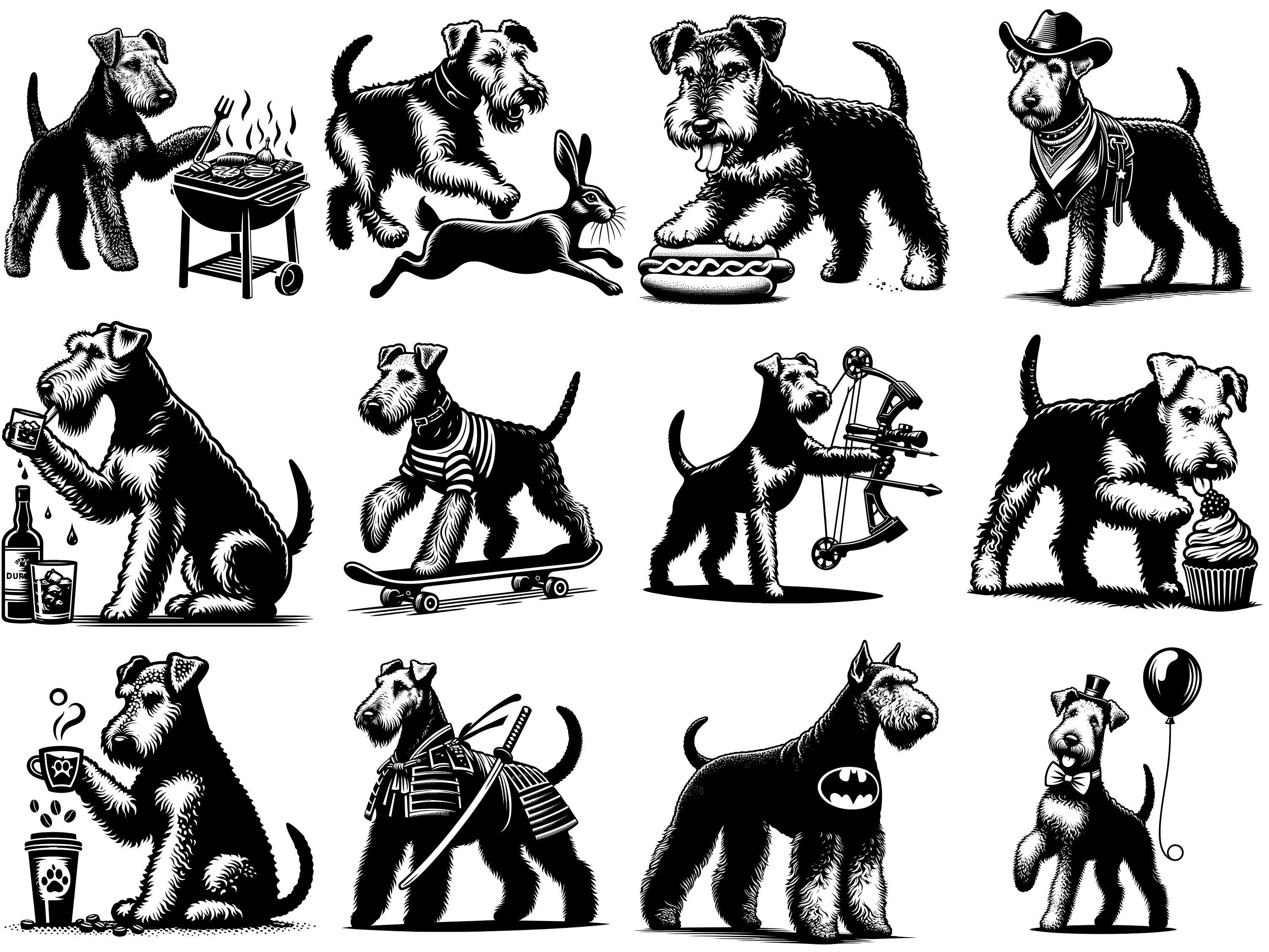 Airedale Terrier SVG Airedale Mom SVG Dog Mom SVG Airedale Dad Svg ...