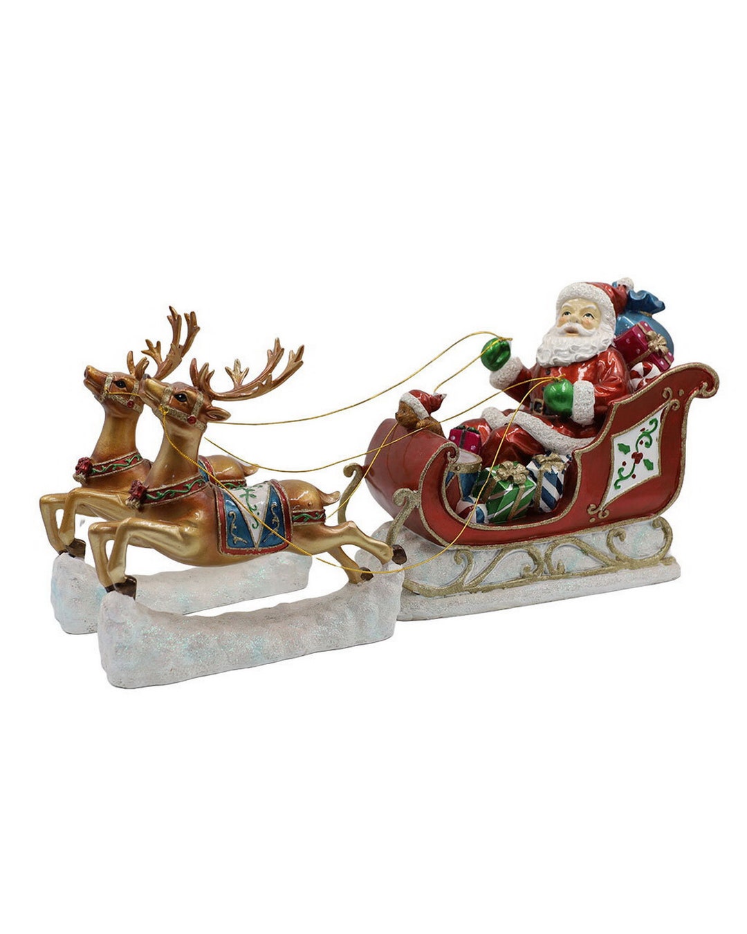 LED Santa Sleigh and Reindeers 60cm by Ericabrockk - Etsy