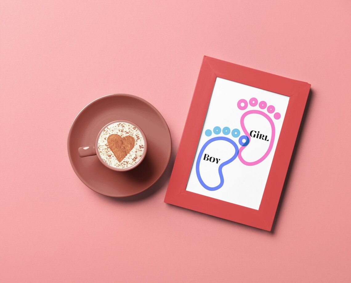 Gender Reveal Digital Clip Art Print - Etsy