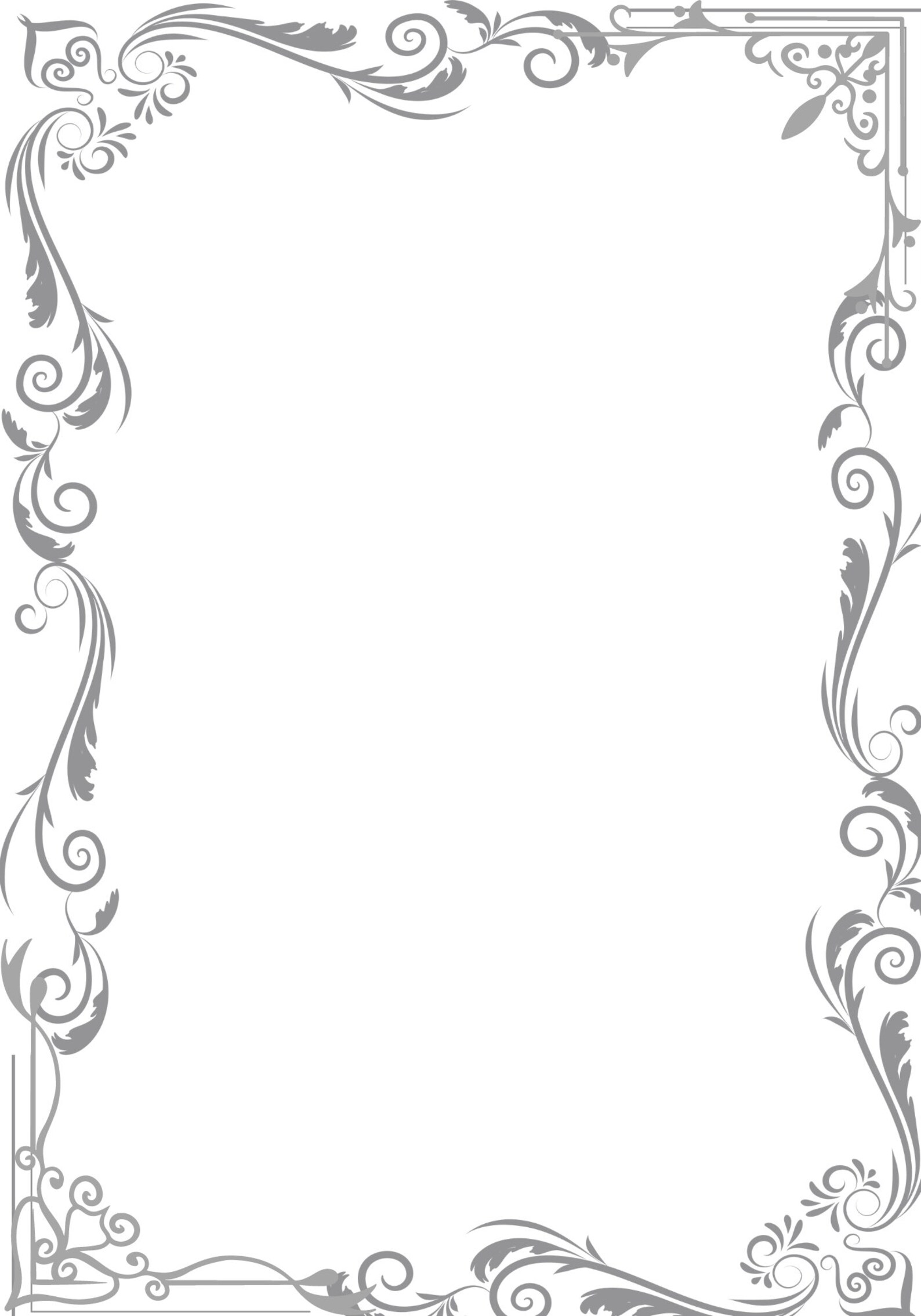 Digital Pretty Clipart Book Frame Border Designs - Etsy