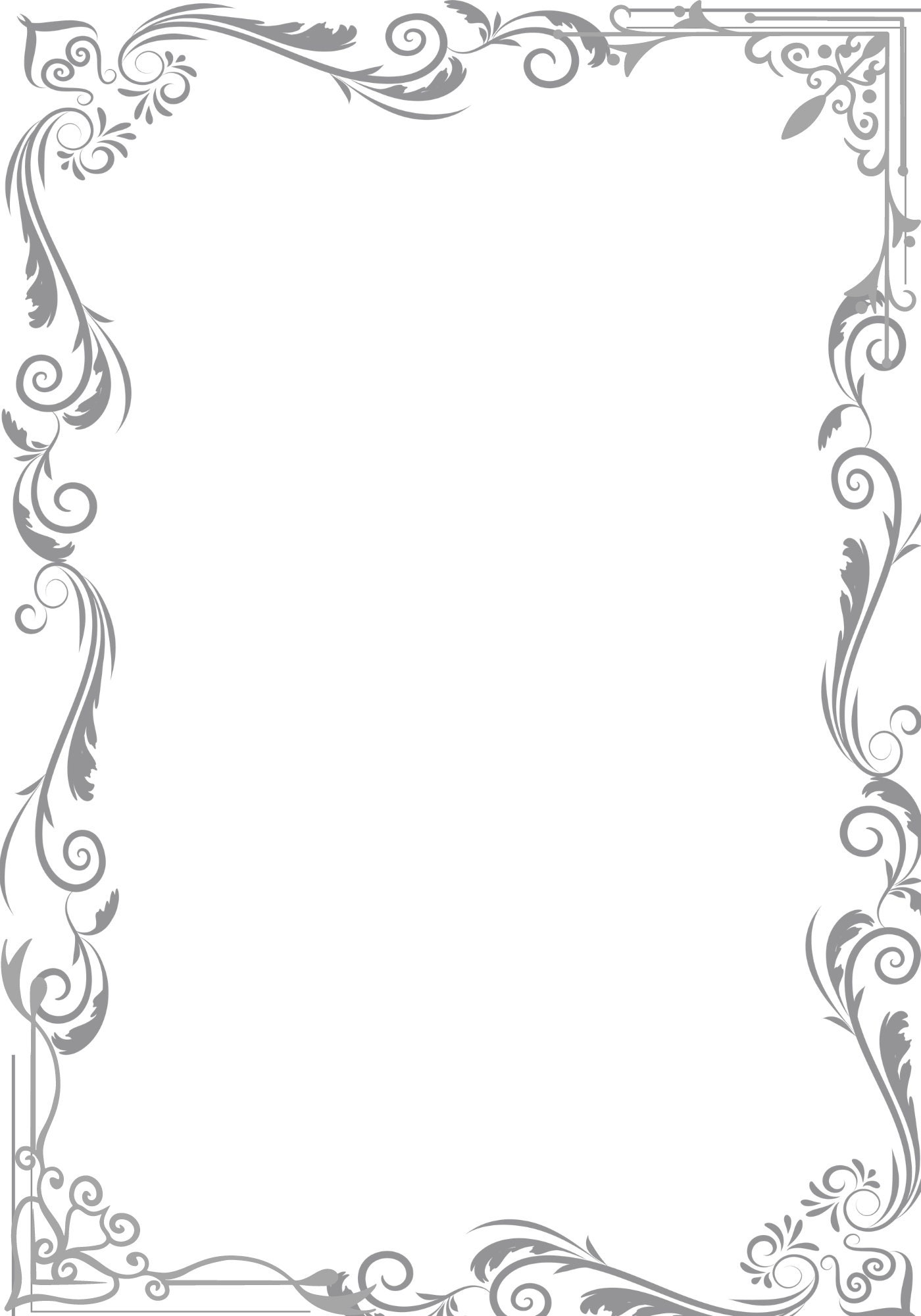 Digital Pretty Clipart Book Frame Border Designs - Etsy