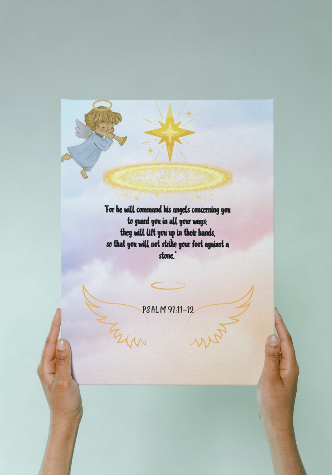 Bible Verse Protection Digital Art Print - Etsy