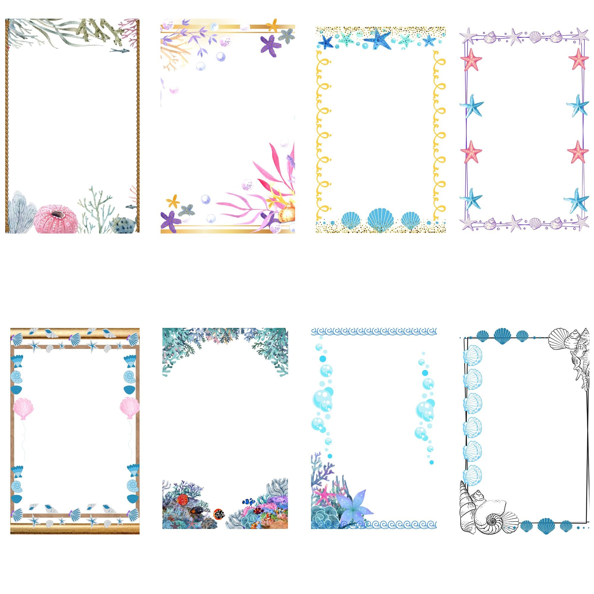 Digital Ocean Life Frames Print Download - Etsy