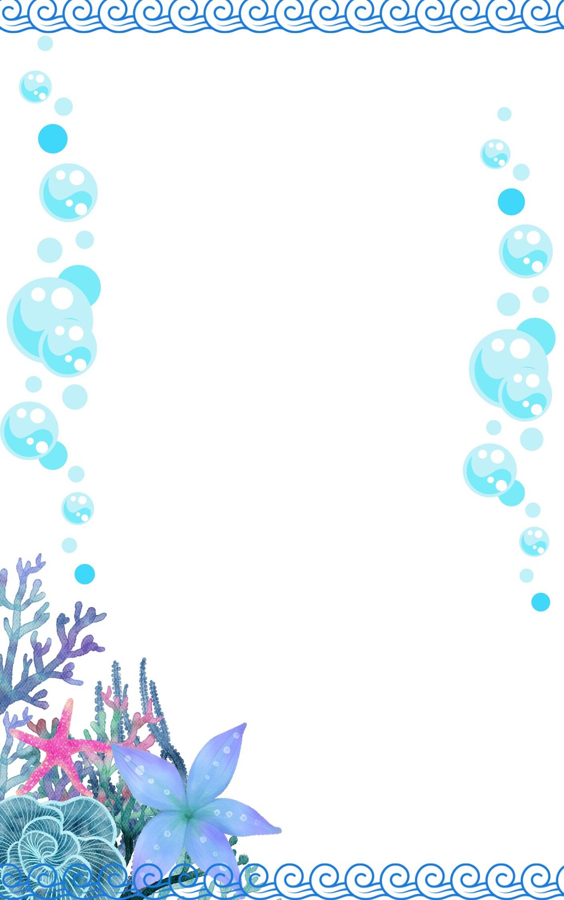 Digital Ocean Life Frames Print Download - Etsy